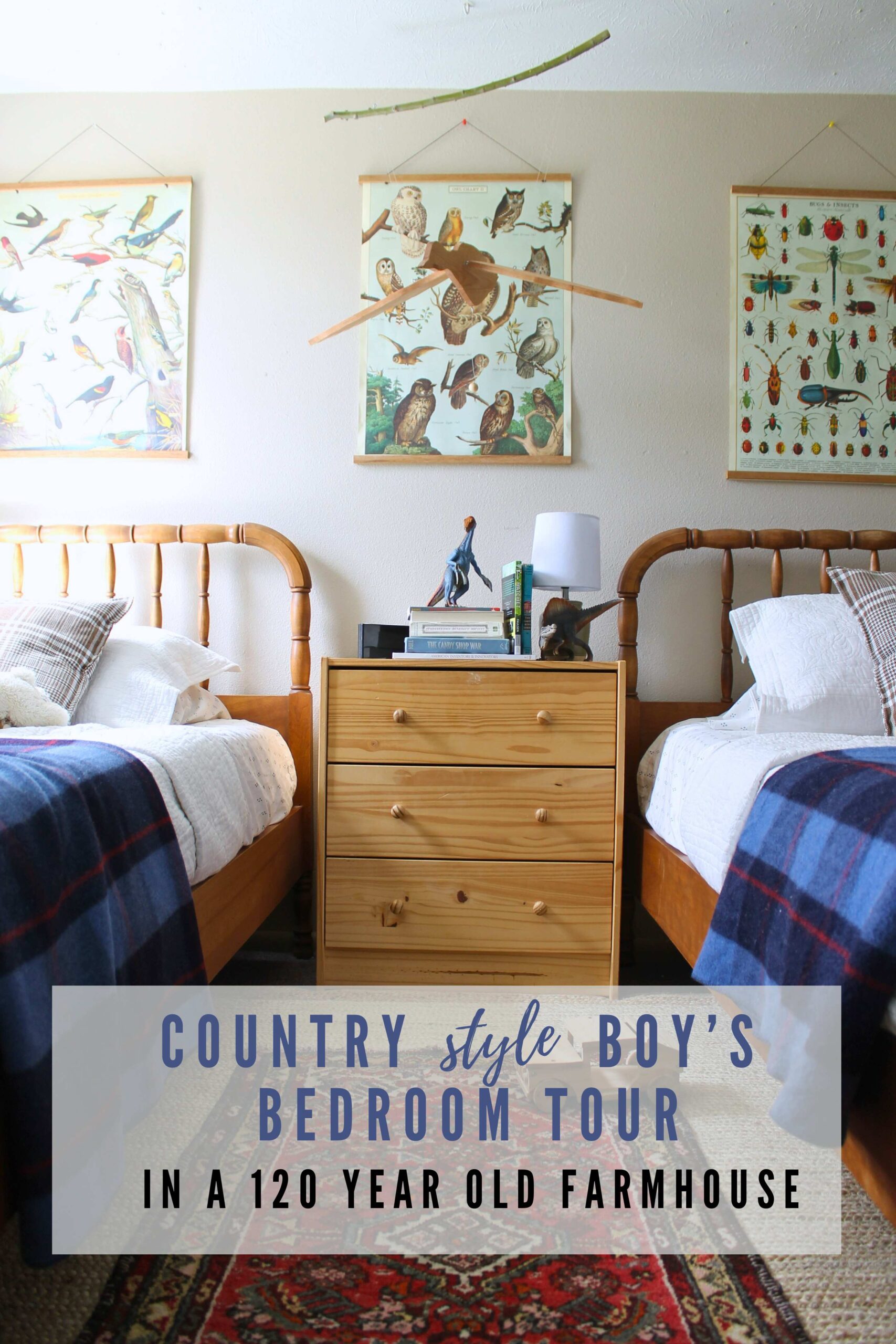 Country Style Boy's Bedroom In A 120-Year-Old Farmhouse - The Fairview ...